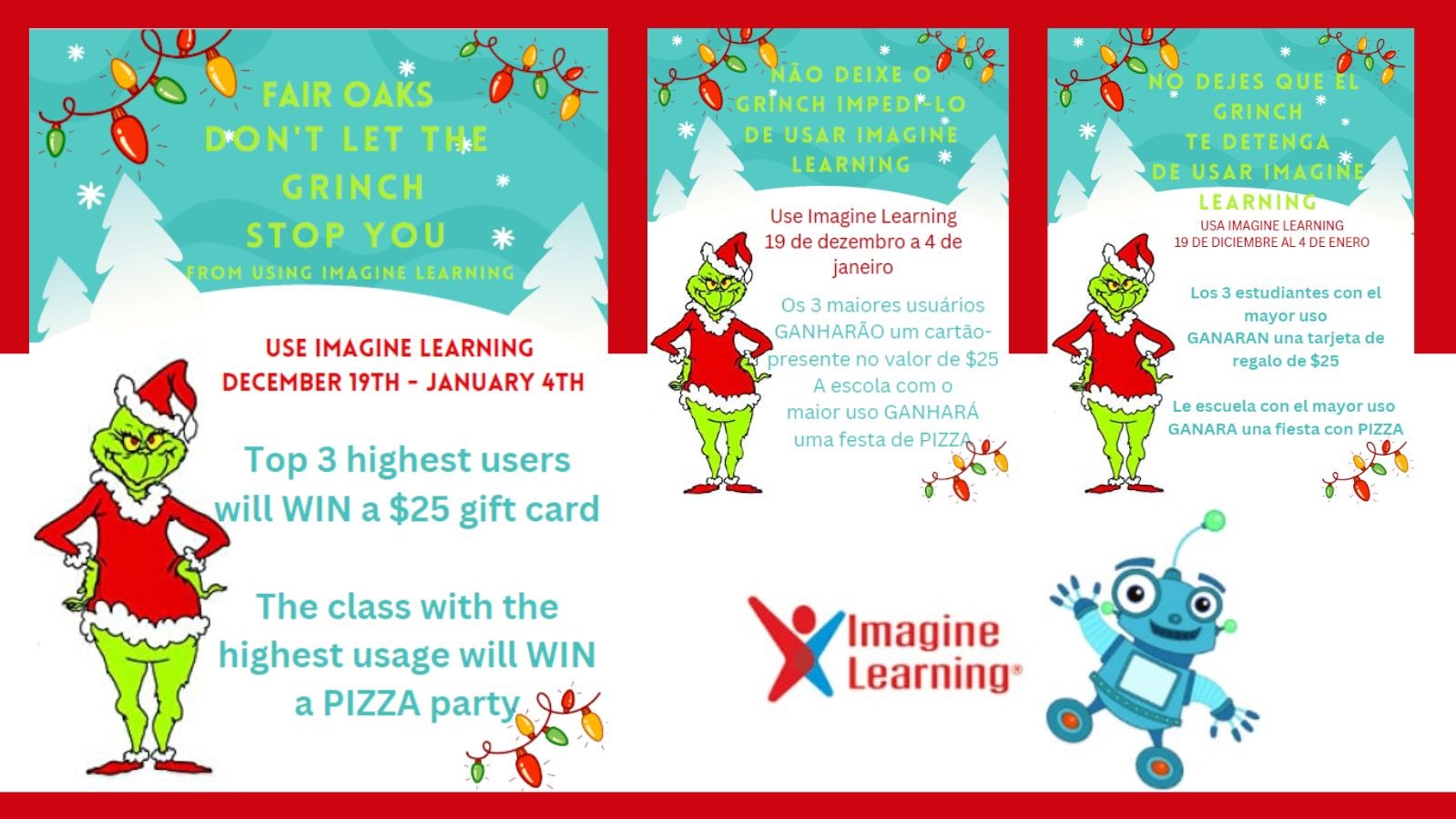 Holiday Break: Do Imagine Learning to Win $25 Gift Card