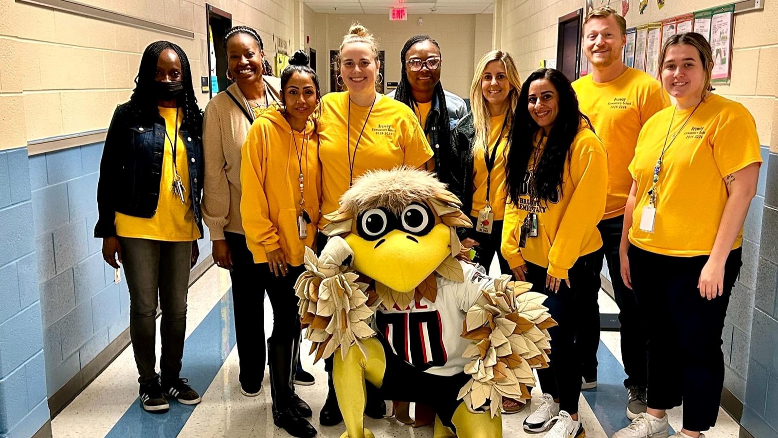 Brumby Elementary Teams up with RaceTrac, Freddie Falcon