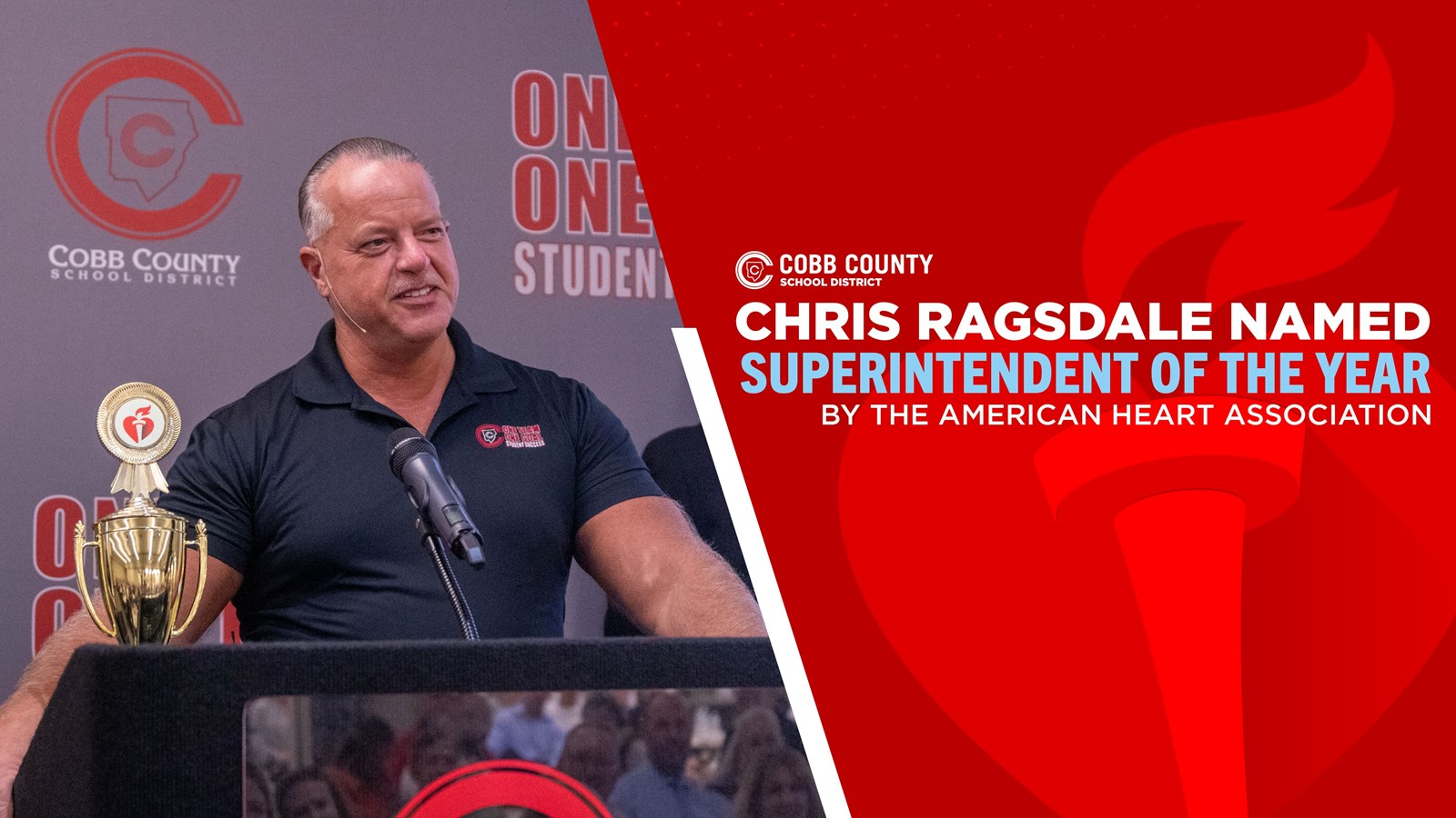 He’s got Heart! Chris Ragsdale named National Superintendent of the Year!