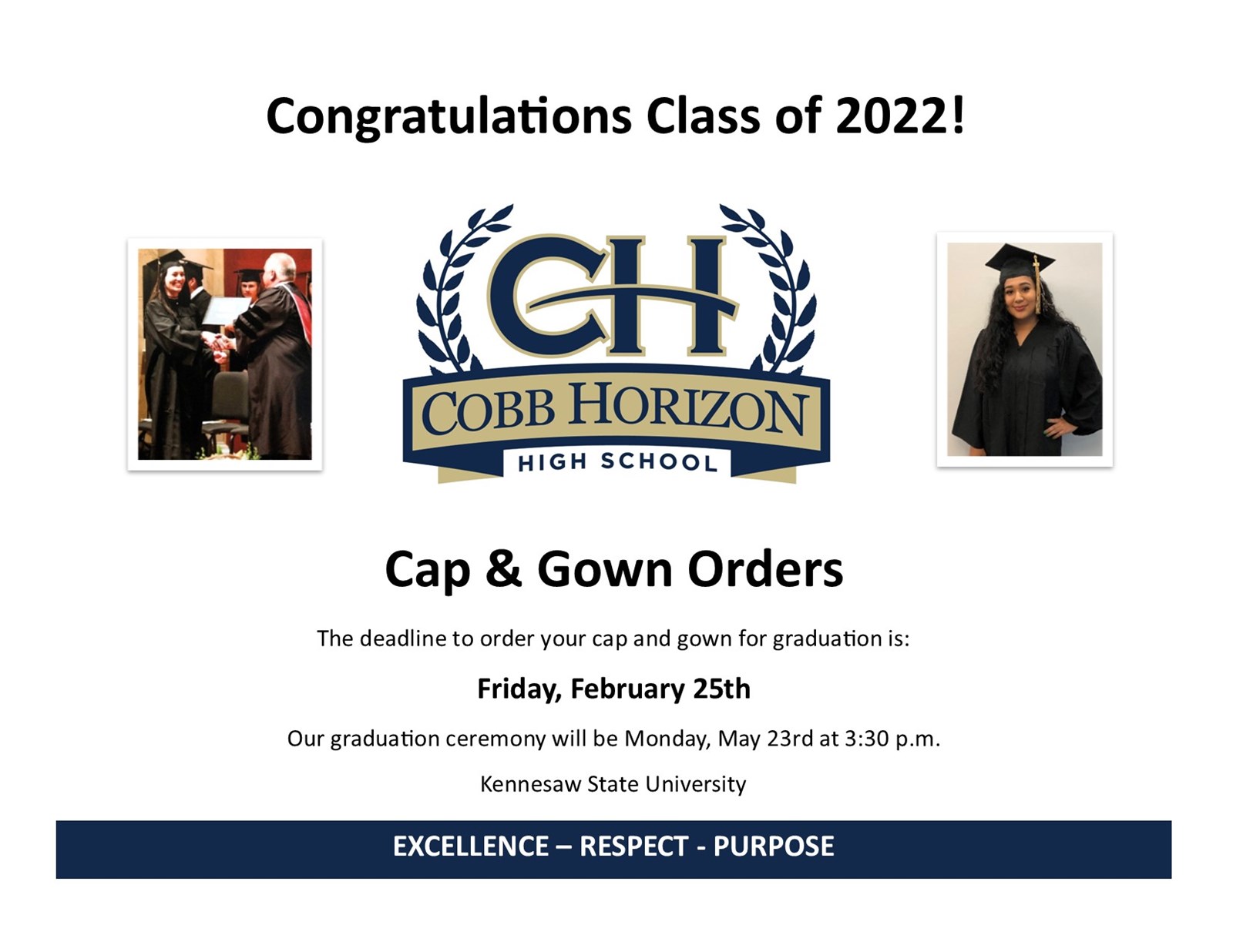 Cap and Gown Ordering Info
