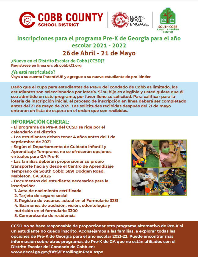 Georgia PreK Registration