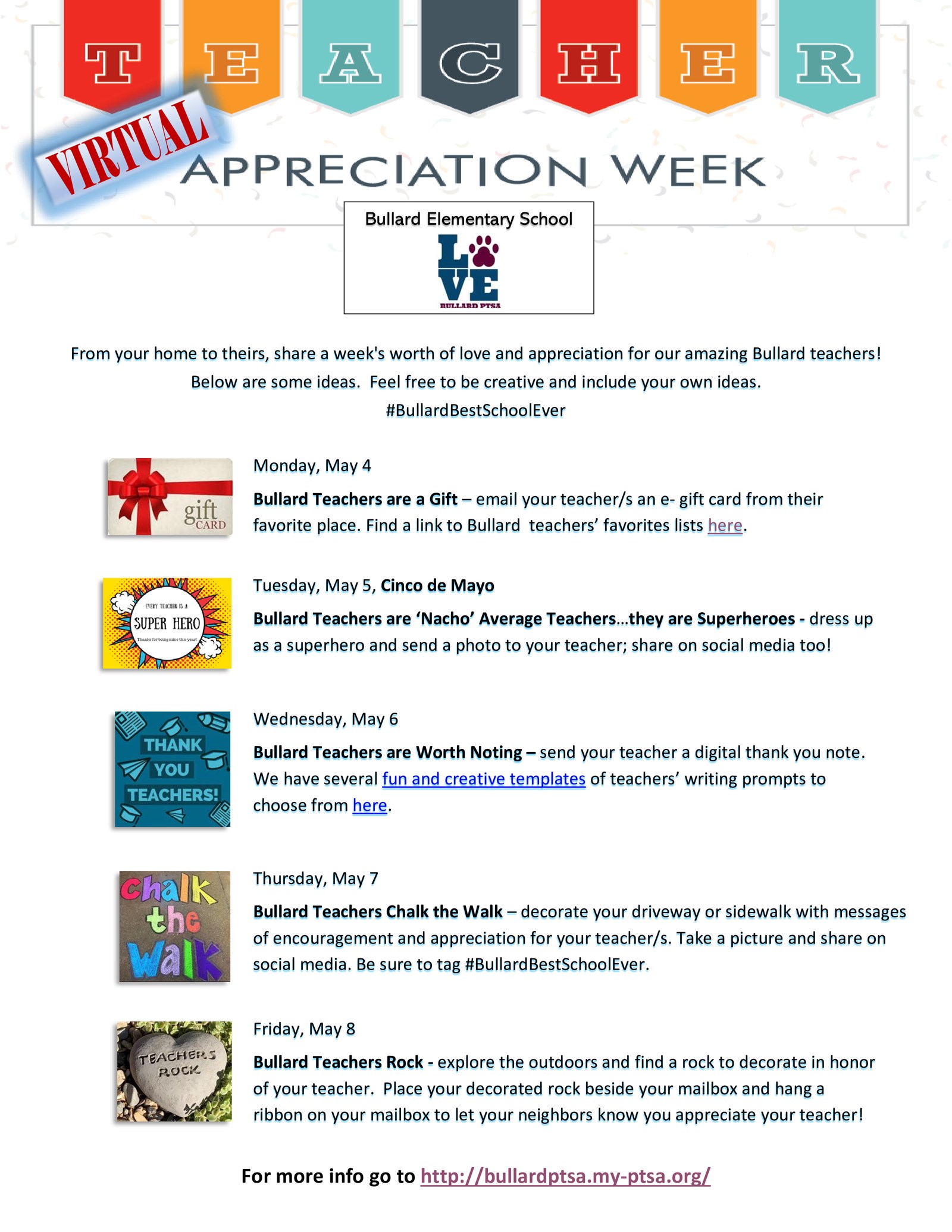 Virtual Teacher Appreciation Week 2020