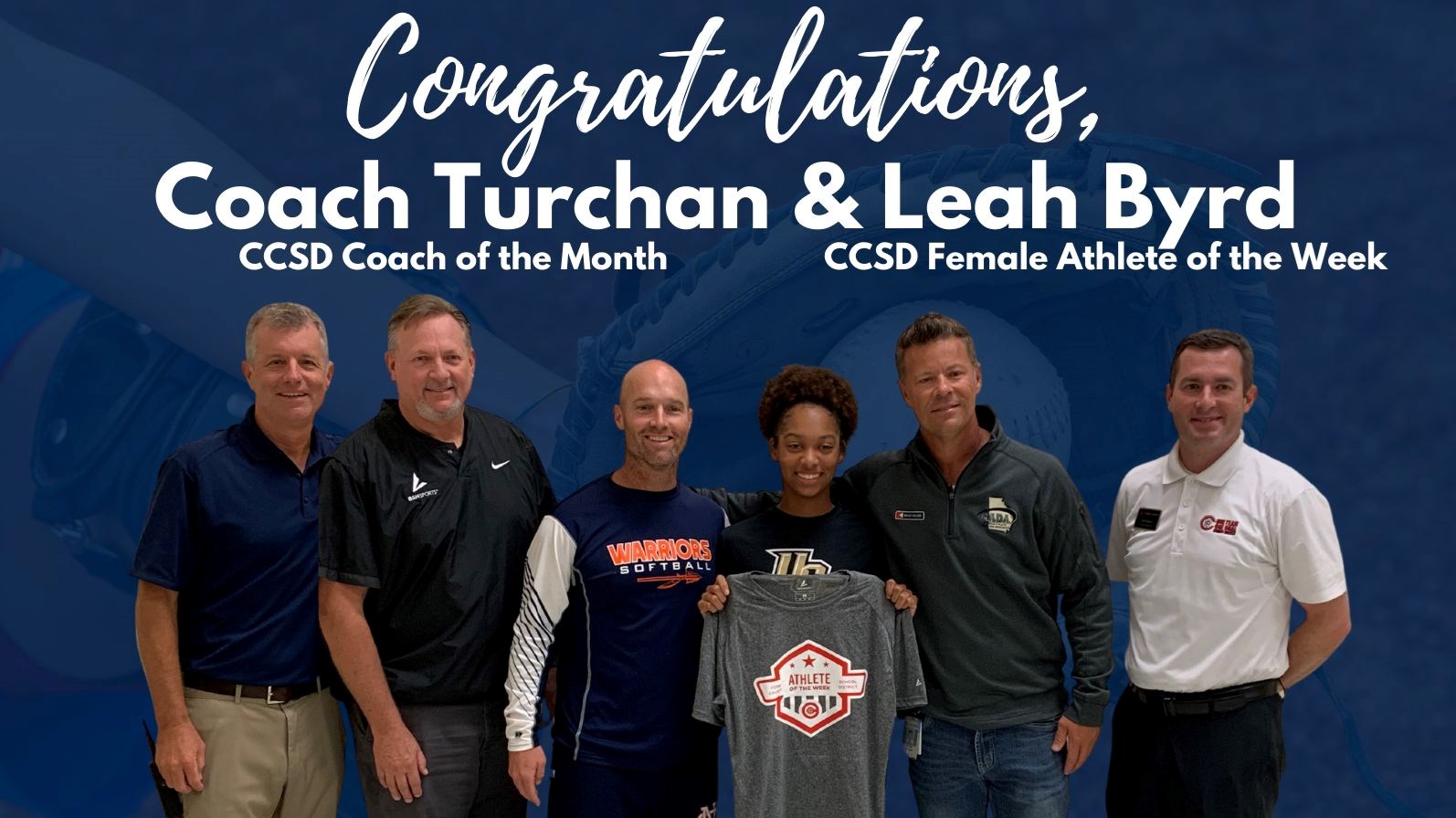 Congratulations, Coach Turchan and Leah Byrd, Varsity Softball