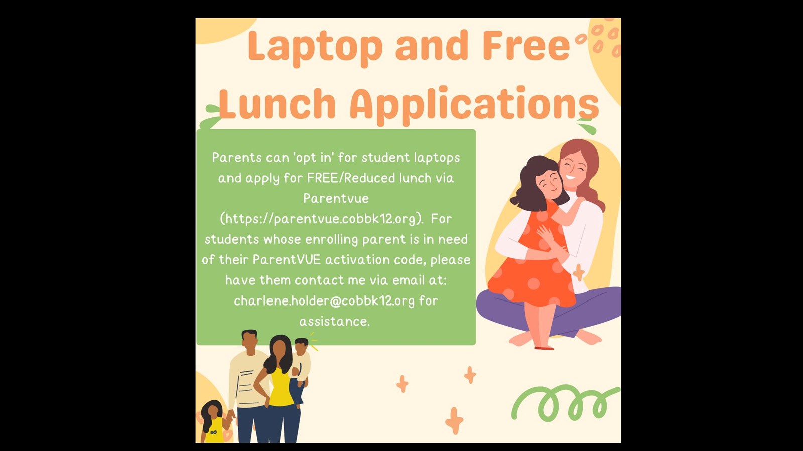 Laptop & Free Lunch Application