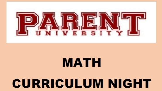 MATH CURRICULUM NIGHT