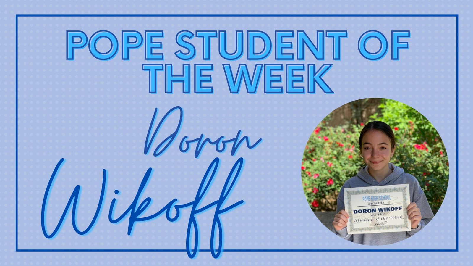Student of the Week