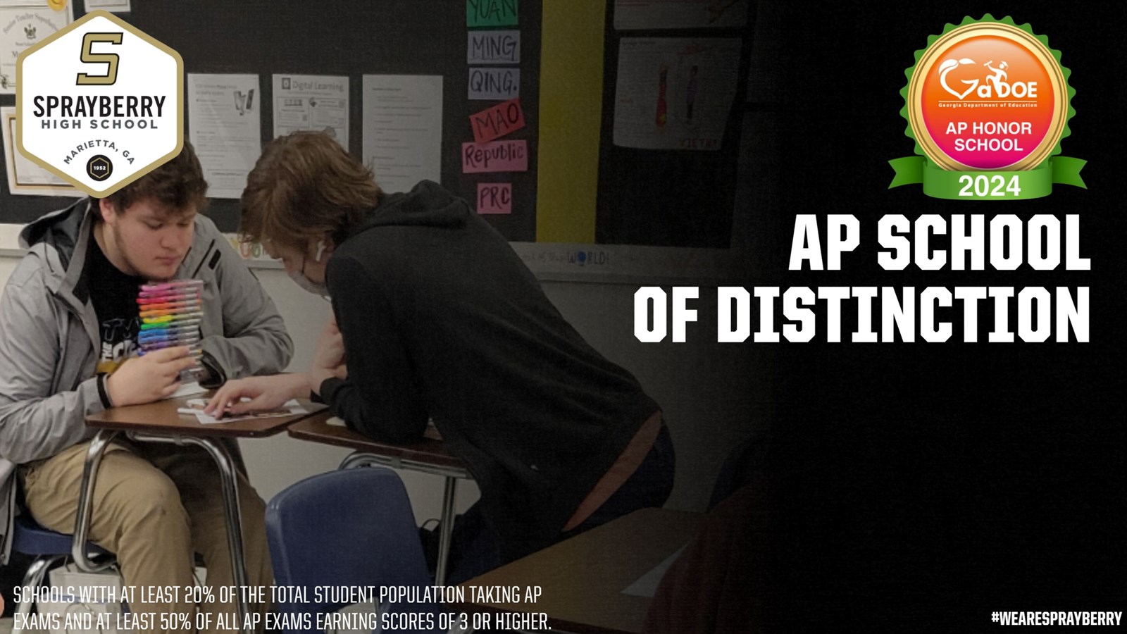 Sprayberry Named 2024 AP Honor School