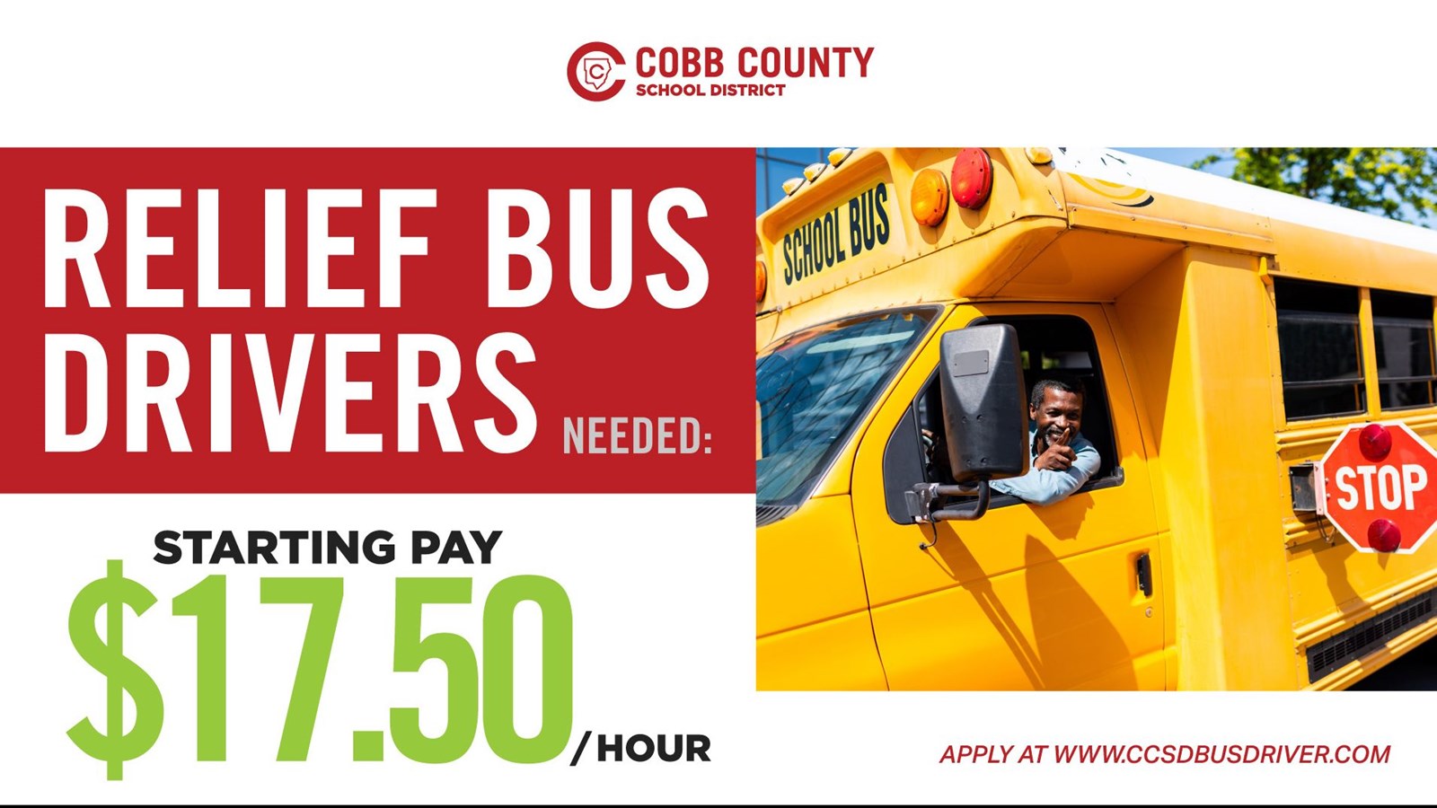 Relief Bus Drivers Needed