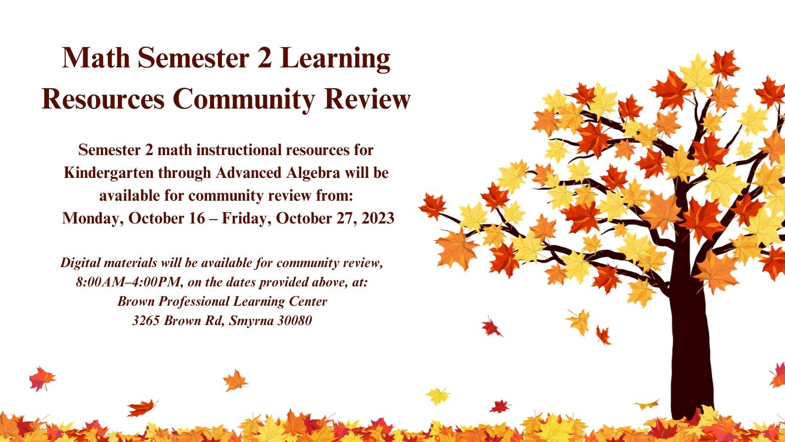 Math Semester 2 Learning Resources Community Review
