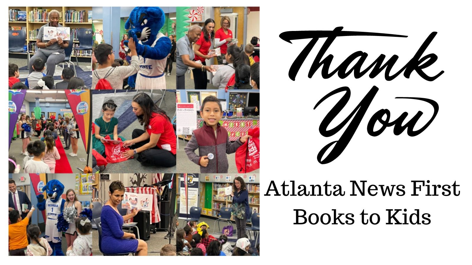 Atlanta News First Books to Kids