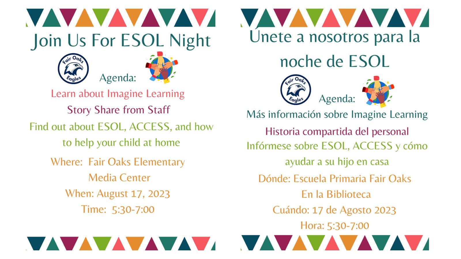ESOL Night at Fair Oaks
