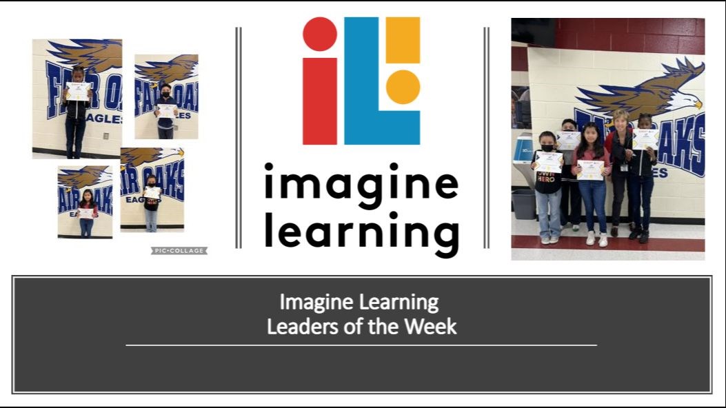 This Week's Imagine Learning Students