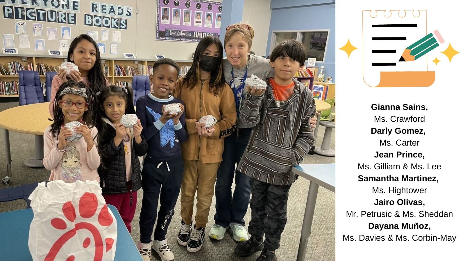 Fair Oaks CCSD Writing Fair Winners