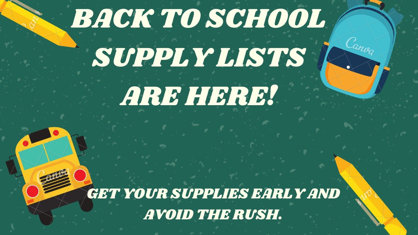 Back to School Supply Lists