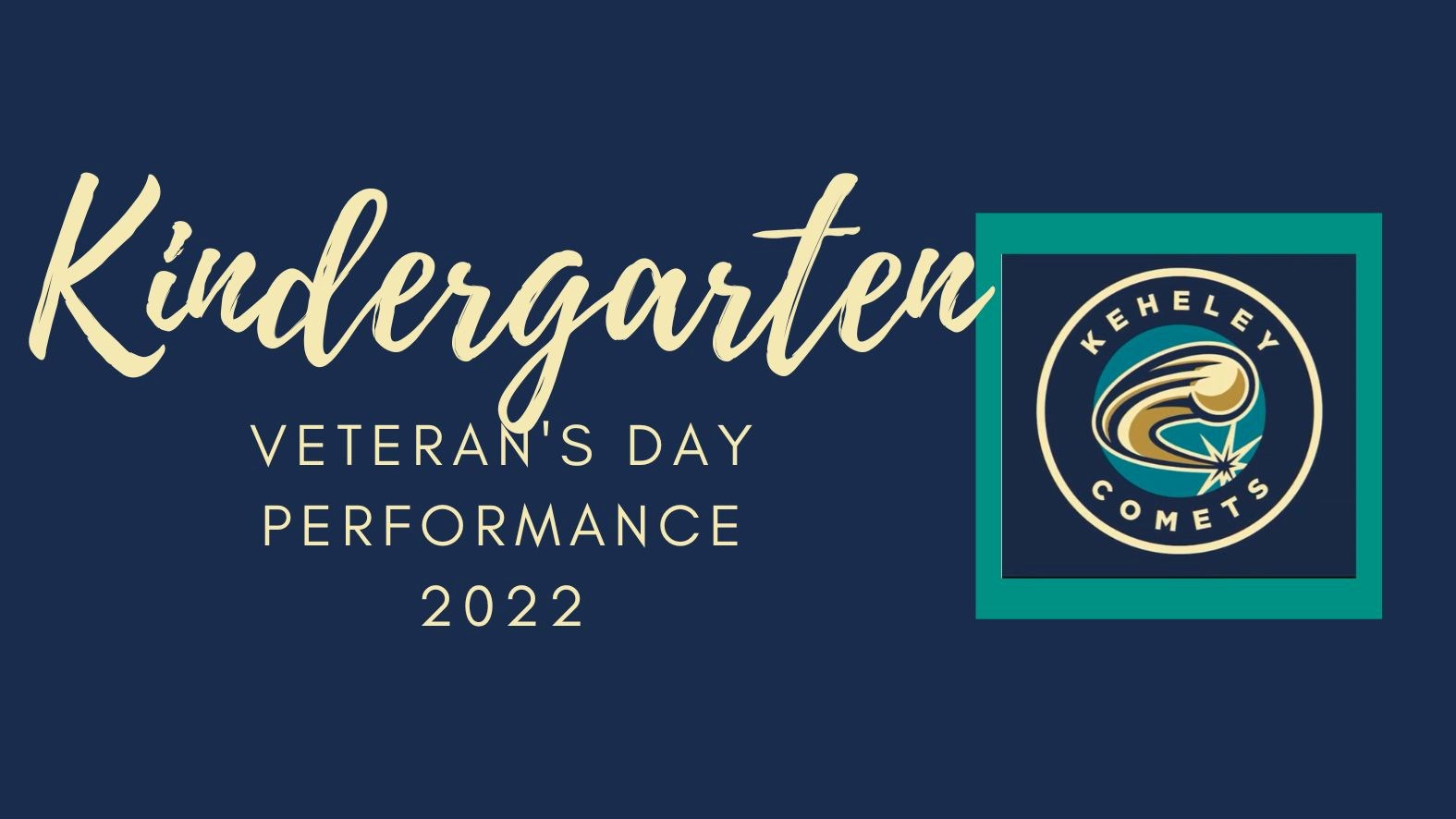 Kindergarten Veteran's Day Performance 2022