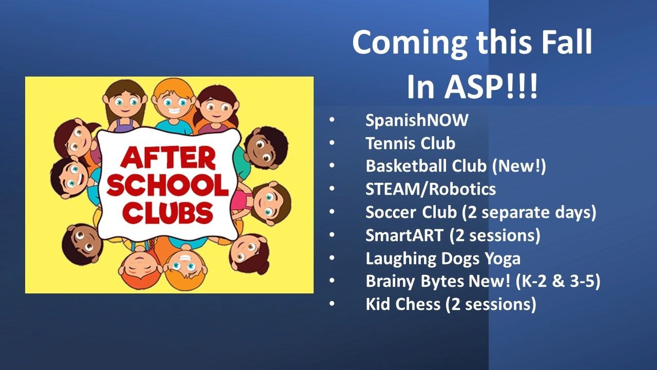 ASP Clubs for Fall at Kincaid!
