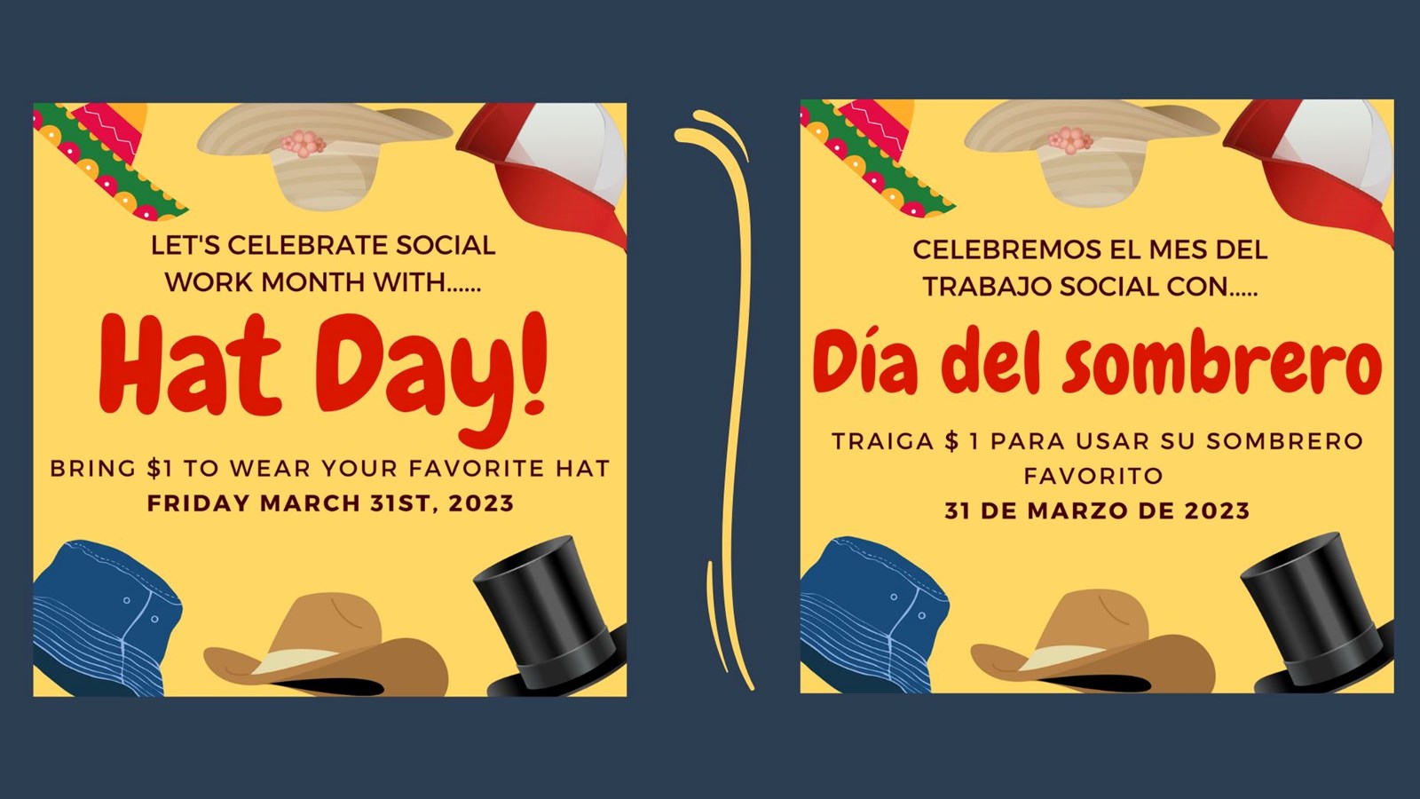 Hat Day! Friday, March 31