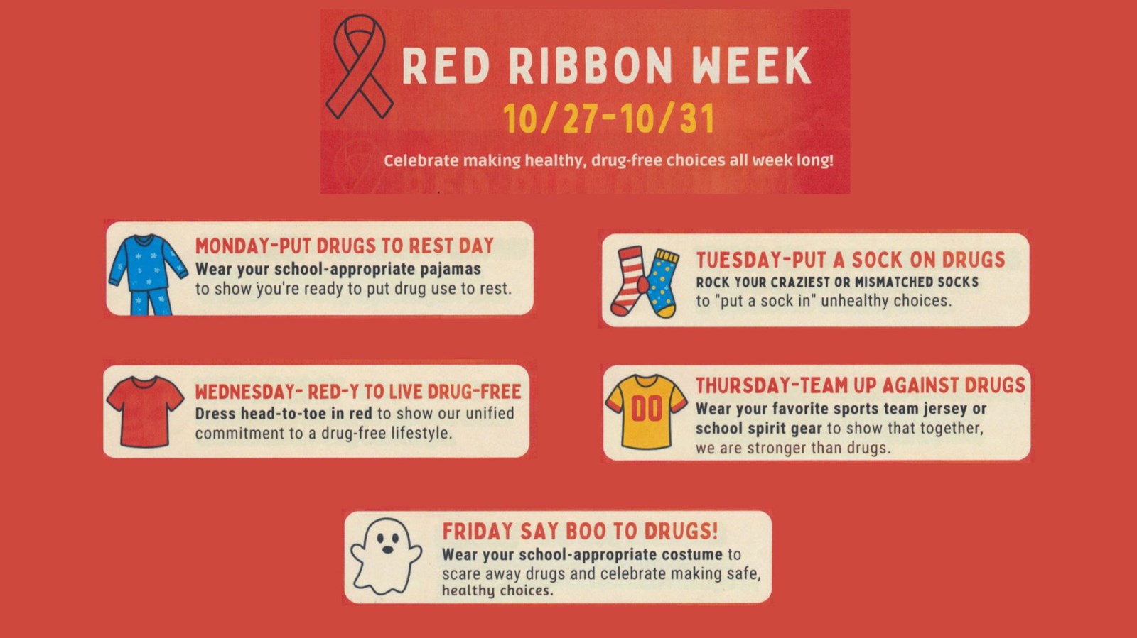 Red Ribbon Week Activities