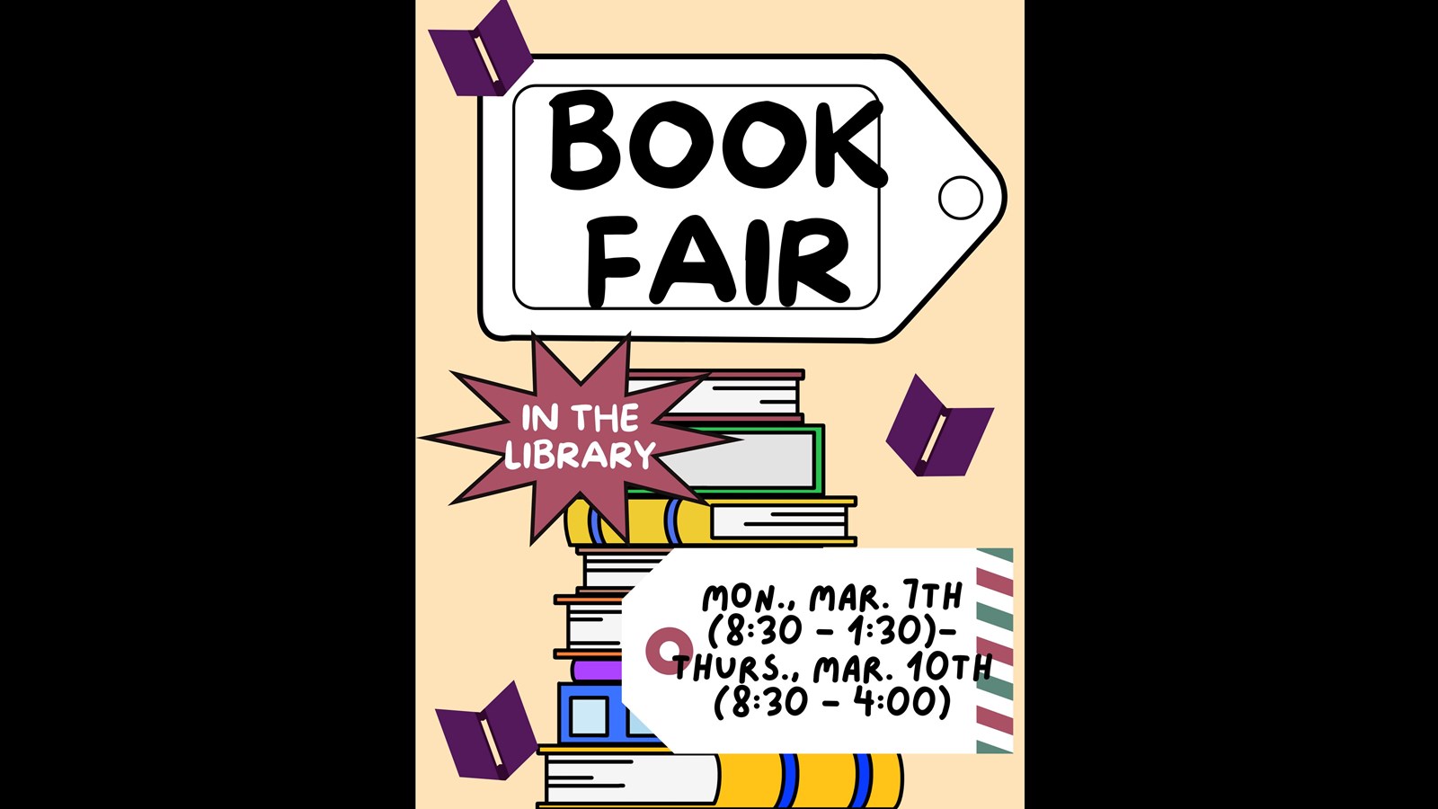 Bedford Falls Book Fair Monday, March 7th - Thursday, March 10th, 2022