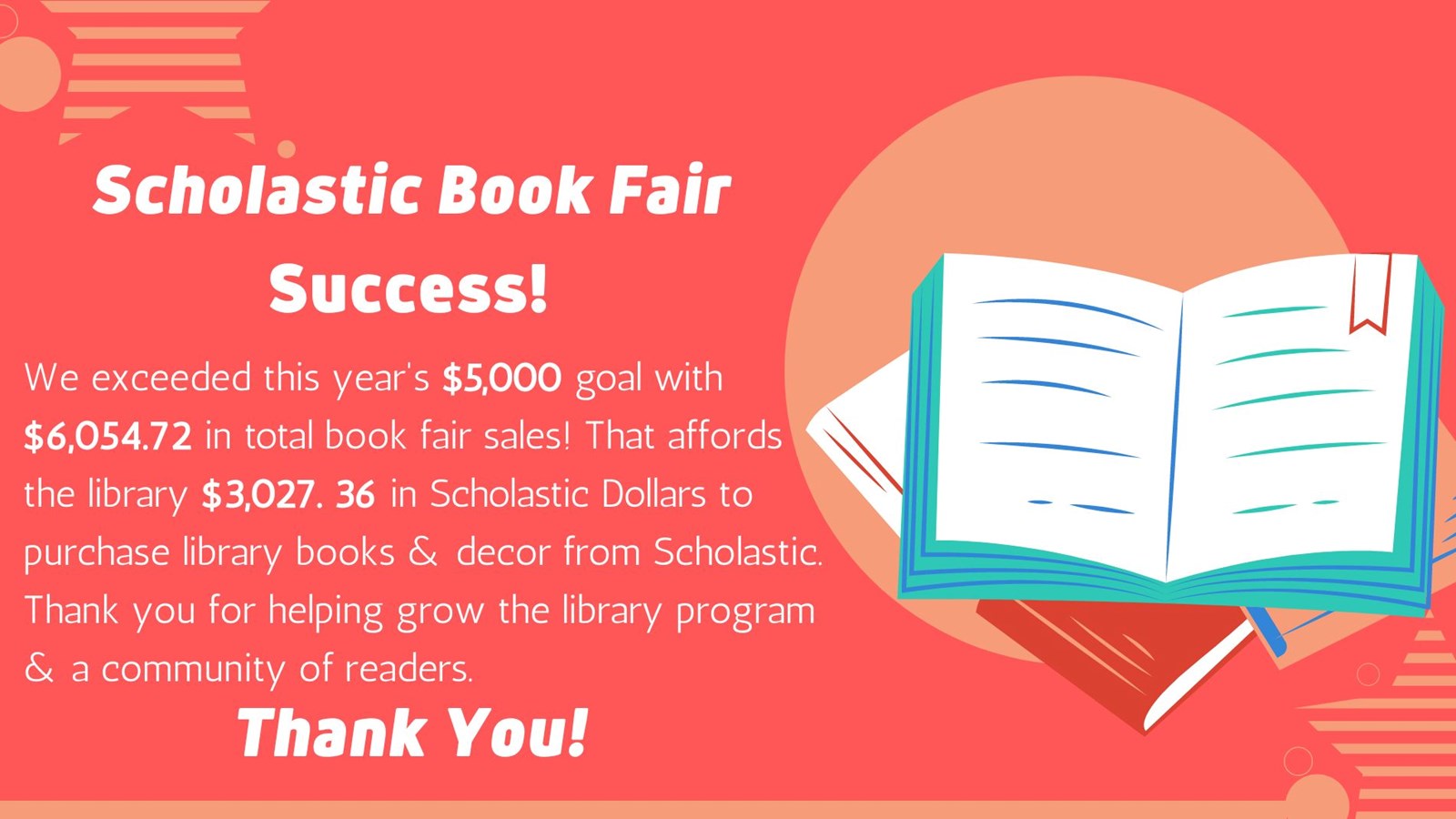 Scholastic Book Fair Success!