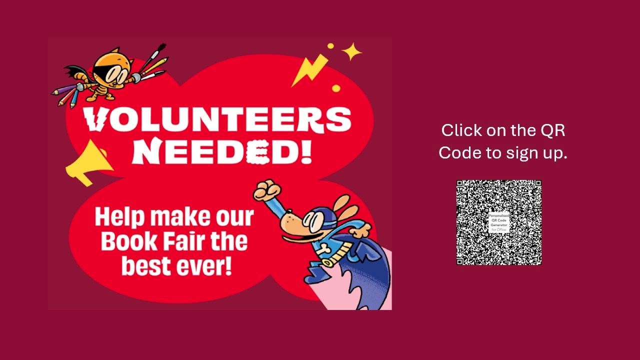 Book Fair Volunteers Needed!
