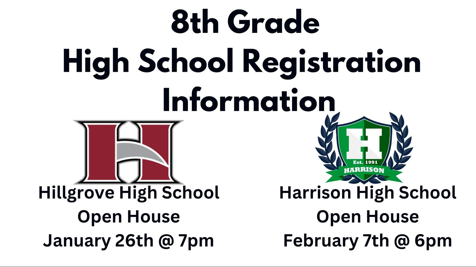 Important Information for 8th Grade Parents & Students