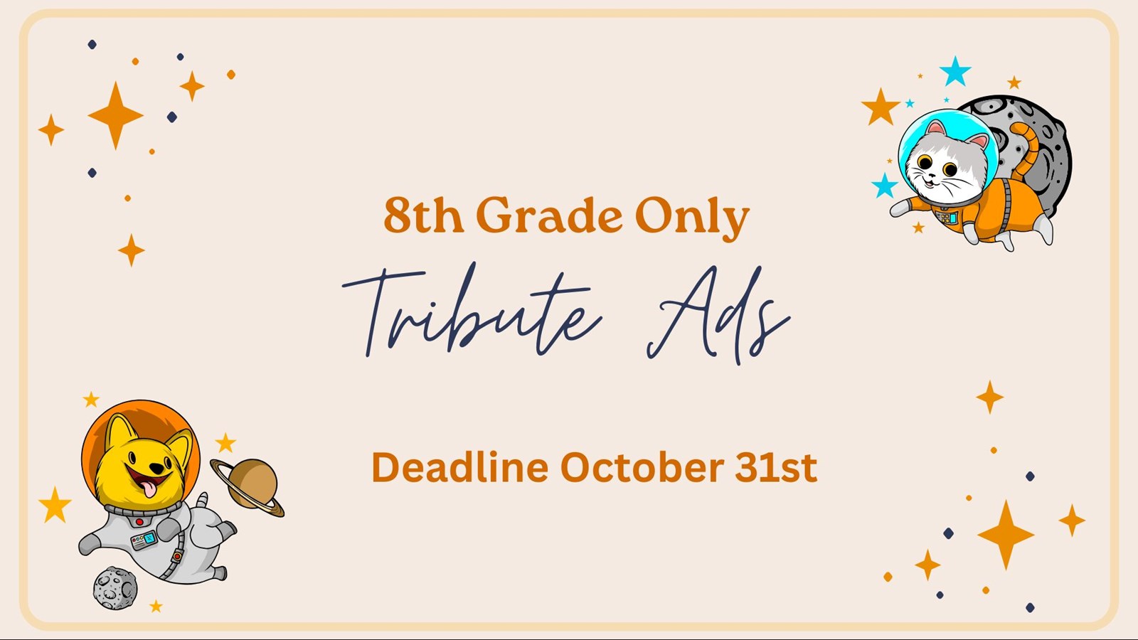 8th Grade Tribute Ads