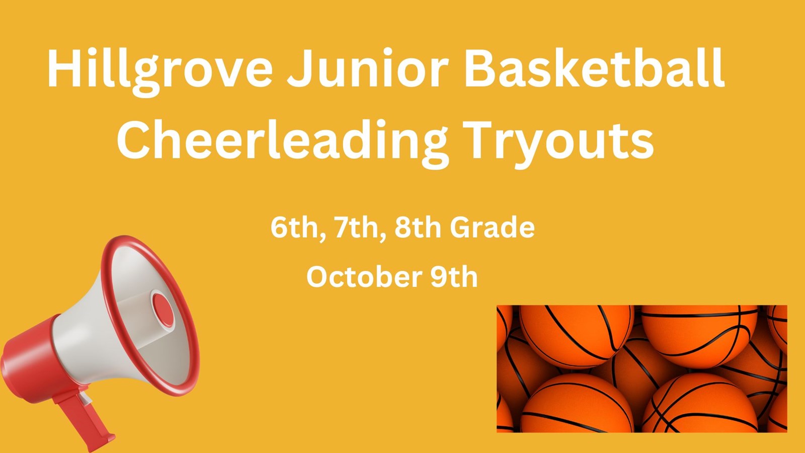 Hillgrove Junior Basketball Cheerleading Tryouts