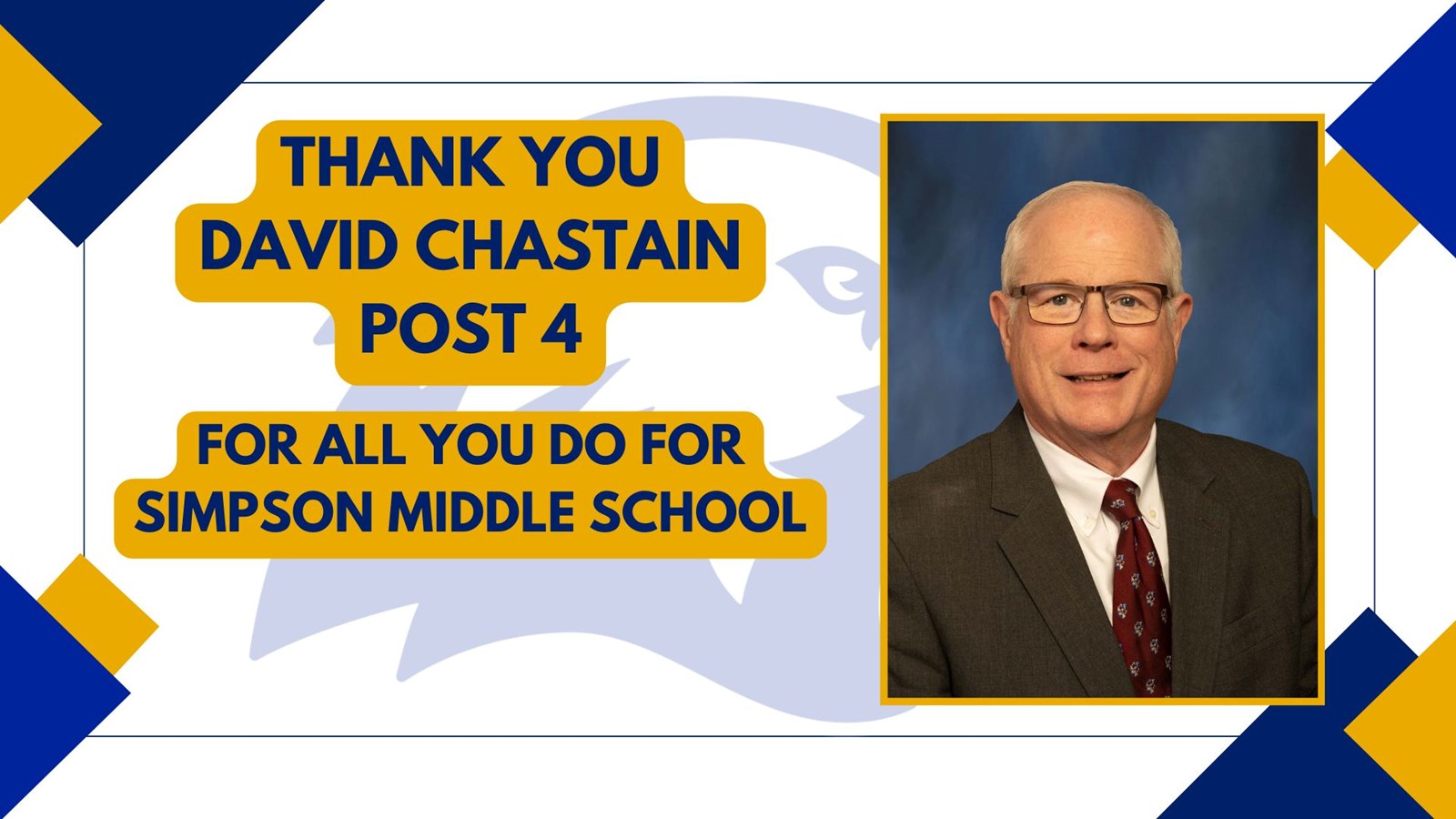 Thank you David Chastain!