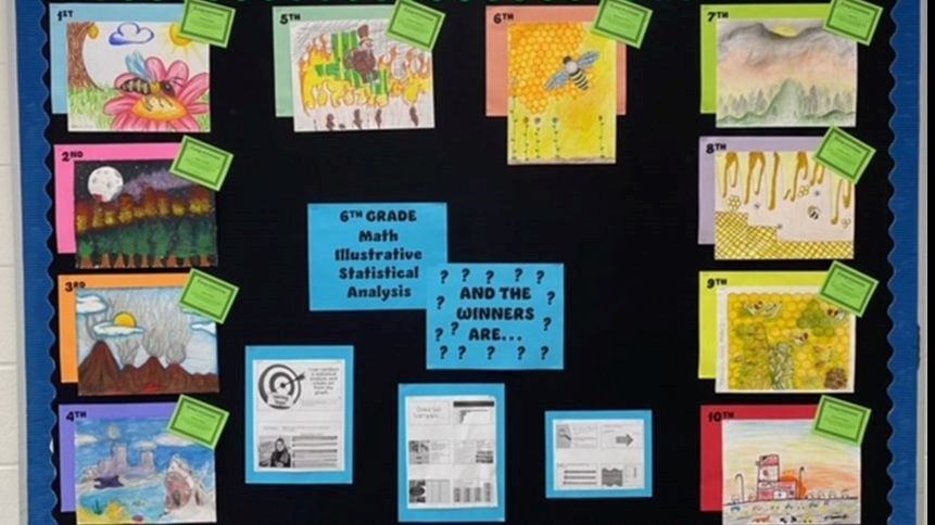 6th Grade Math Brings Color to Statistics