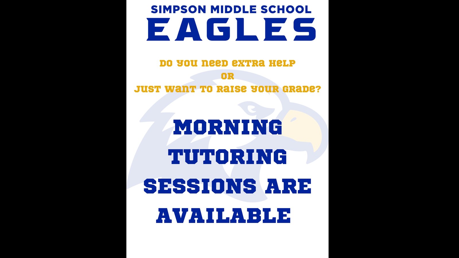 Morning Tutoring Sessions