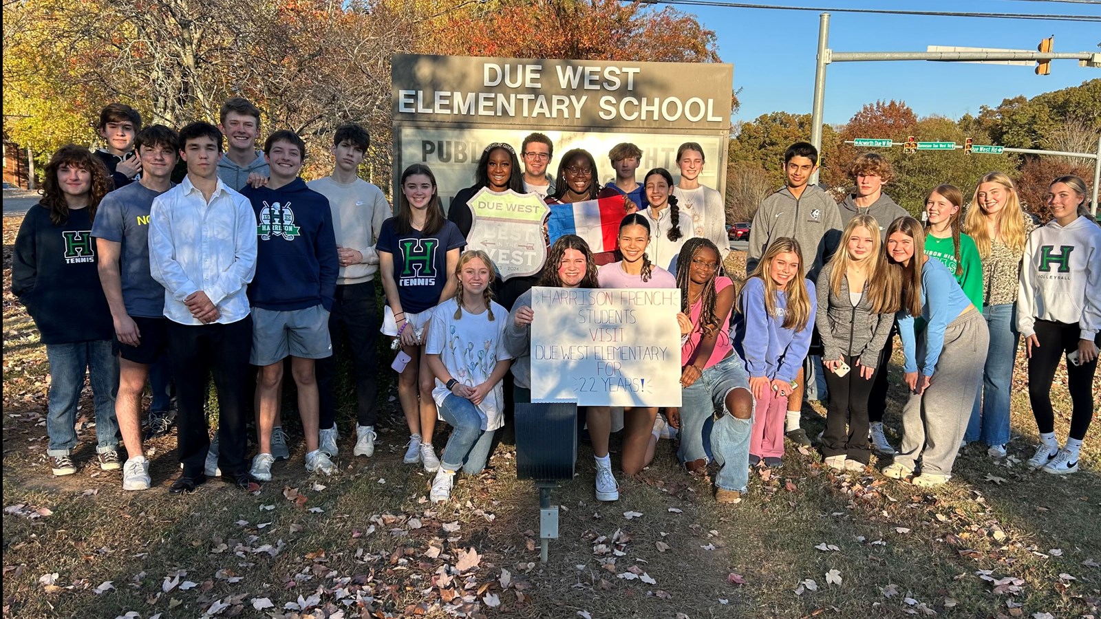 Harrison Students Serve as French Tutors for Elementary Students