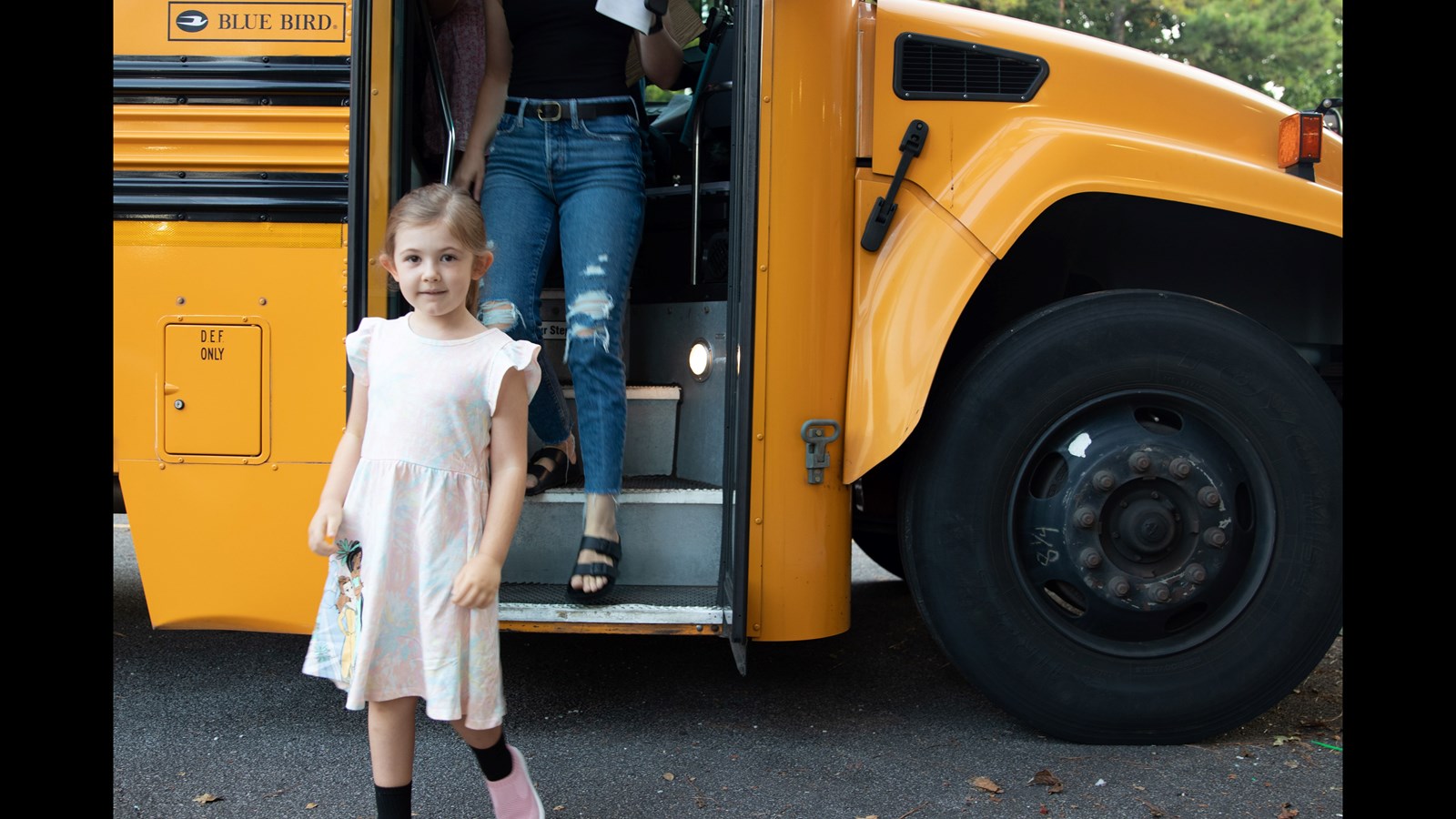 Kindergartners Take First Bus Ride