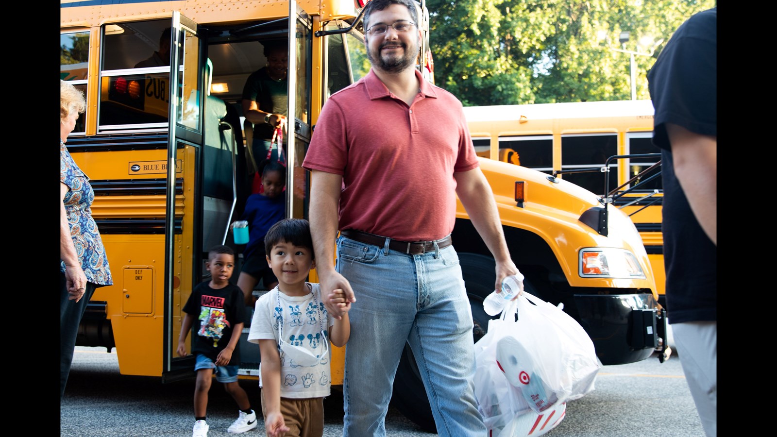 First Trip on the Bus: Kindergarteners Take Test Ride to School