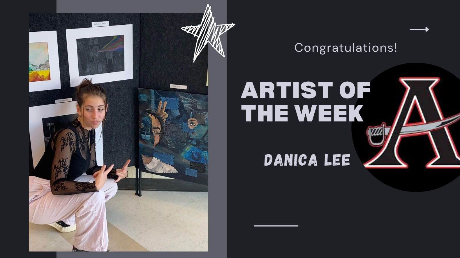 Congratulations to Visual Art's Danica Lee on Artist of the Week!