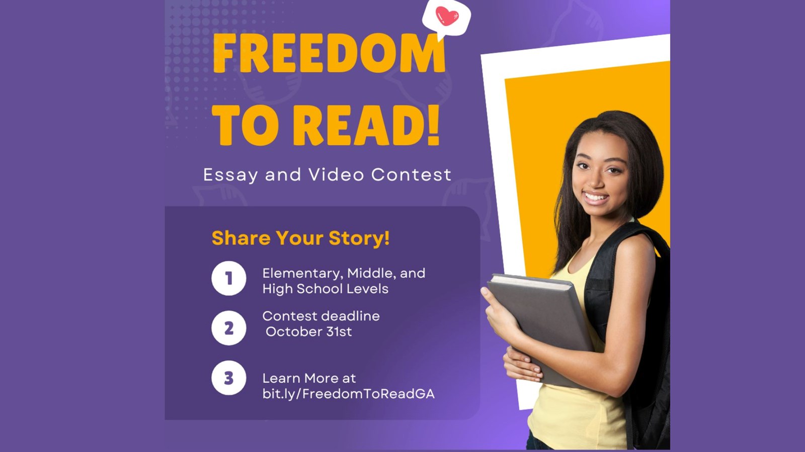 Freedom to Read: Student Essay & Video Contest