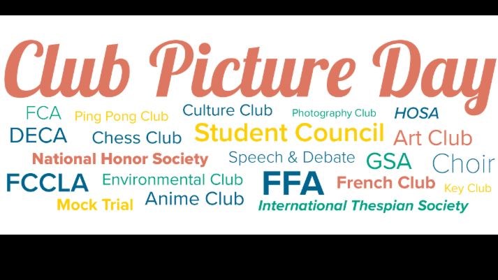 Club Picture Day January 27