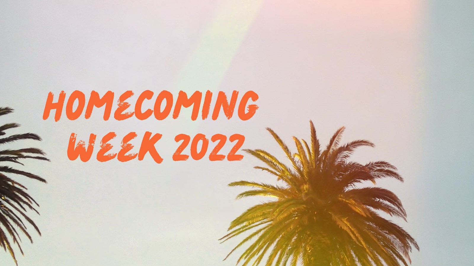 UPDATED 9/8- Homecoming Week 2022
