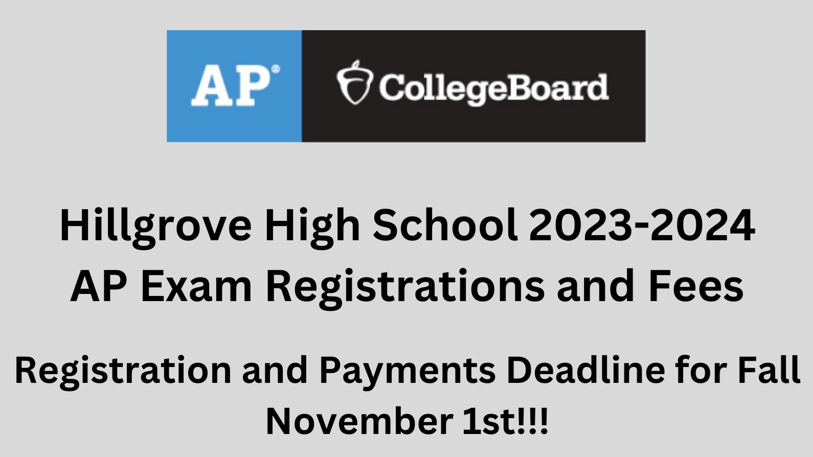 AP Exam Registration